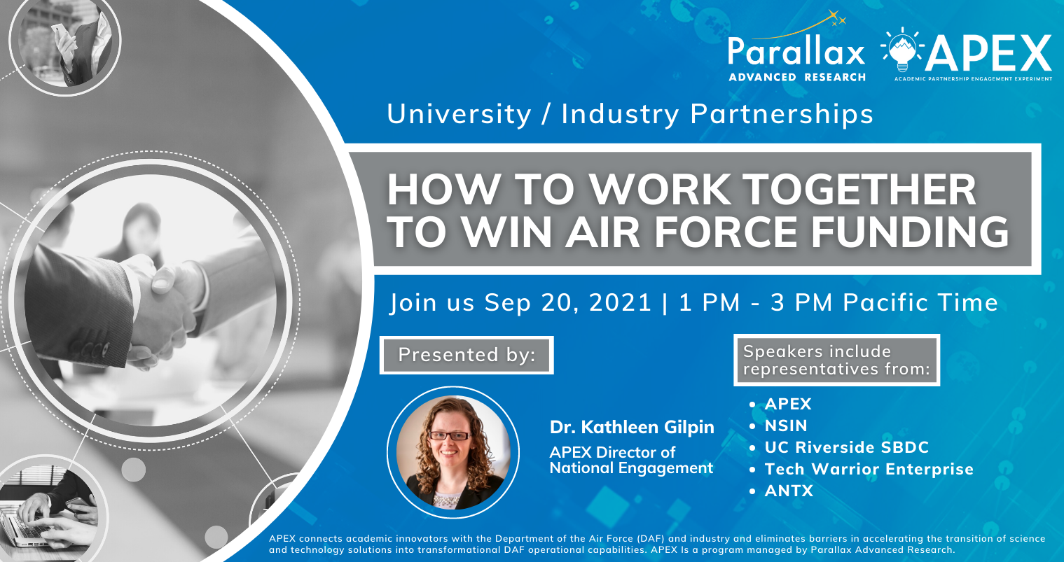 University/Industry Partnerships "How to Work Together to Win Air Force ...
